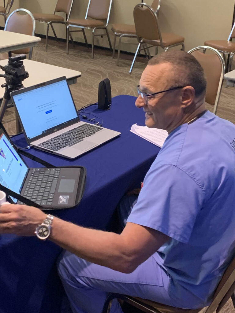 Alumnus Donald Bittner, M.D., provides training to health care workers ...